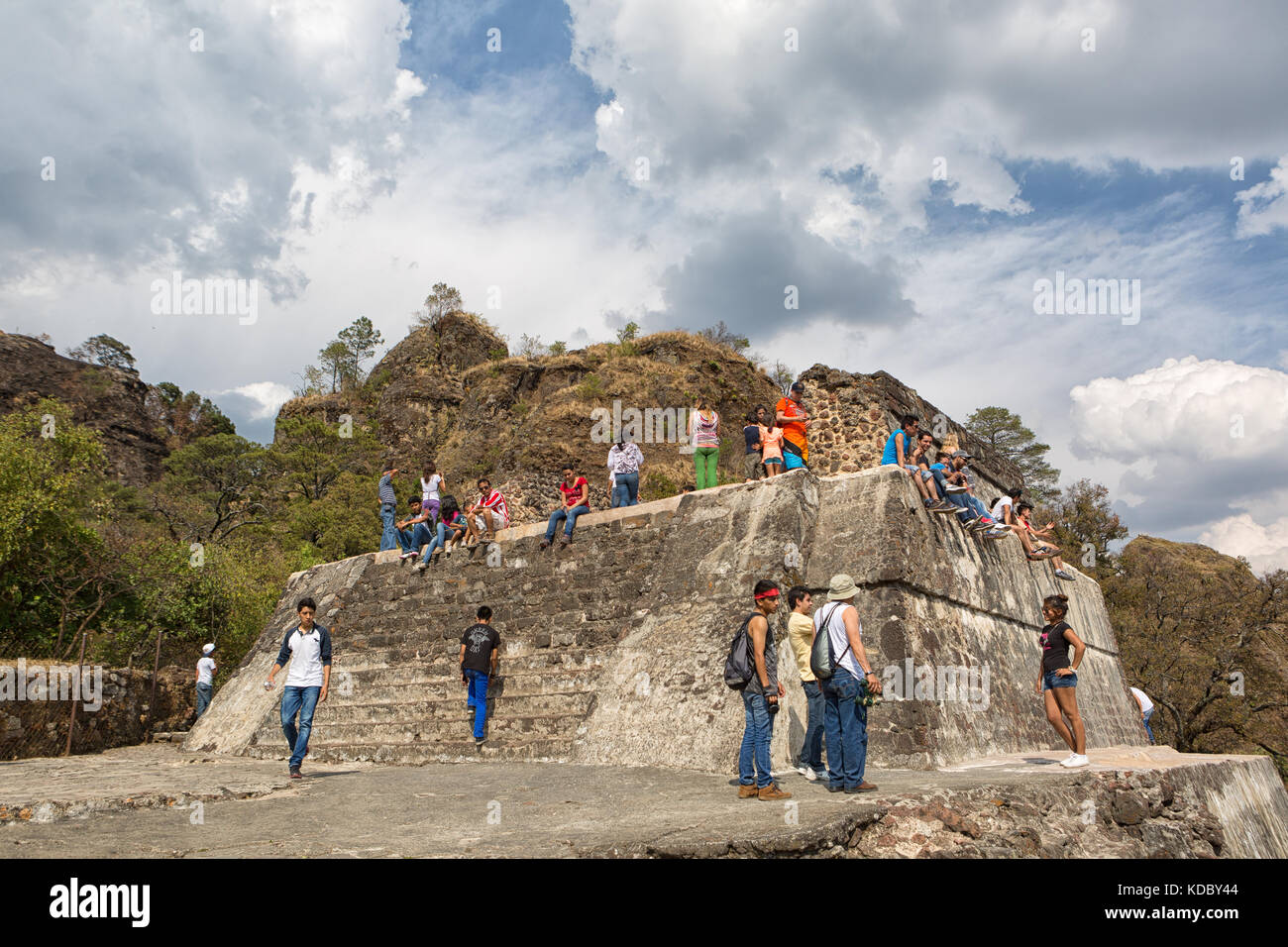 Temple de tepozteco Banque de photographies et d’images à haute ...