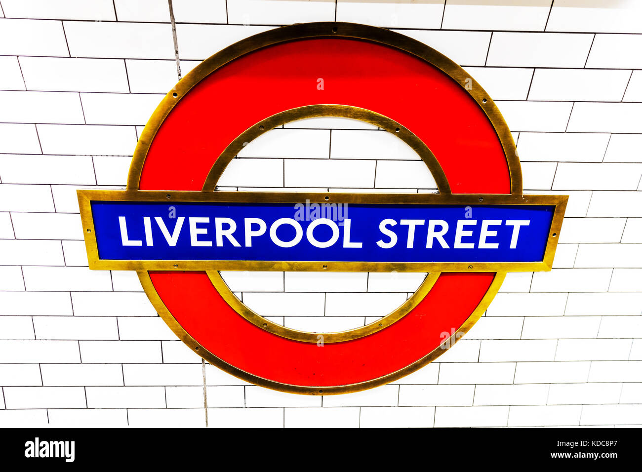 La station de métro de Liverpool street, à Londres, la station de métro ...