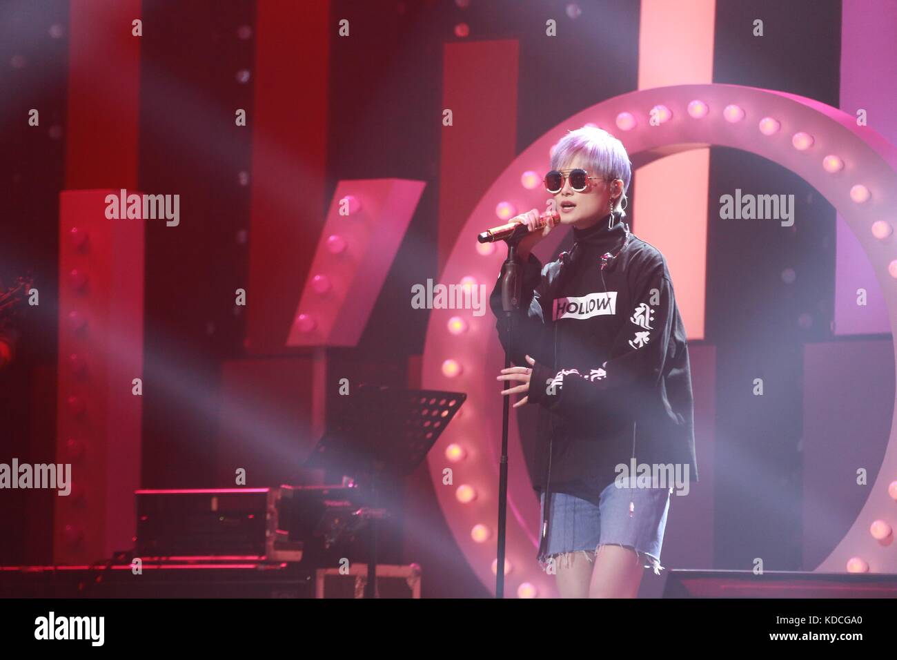 Chanteur chinois li yuchun, ou Chris Lee, assiste à la 'shine ma façon ...