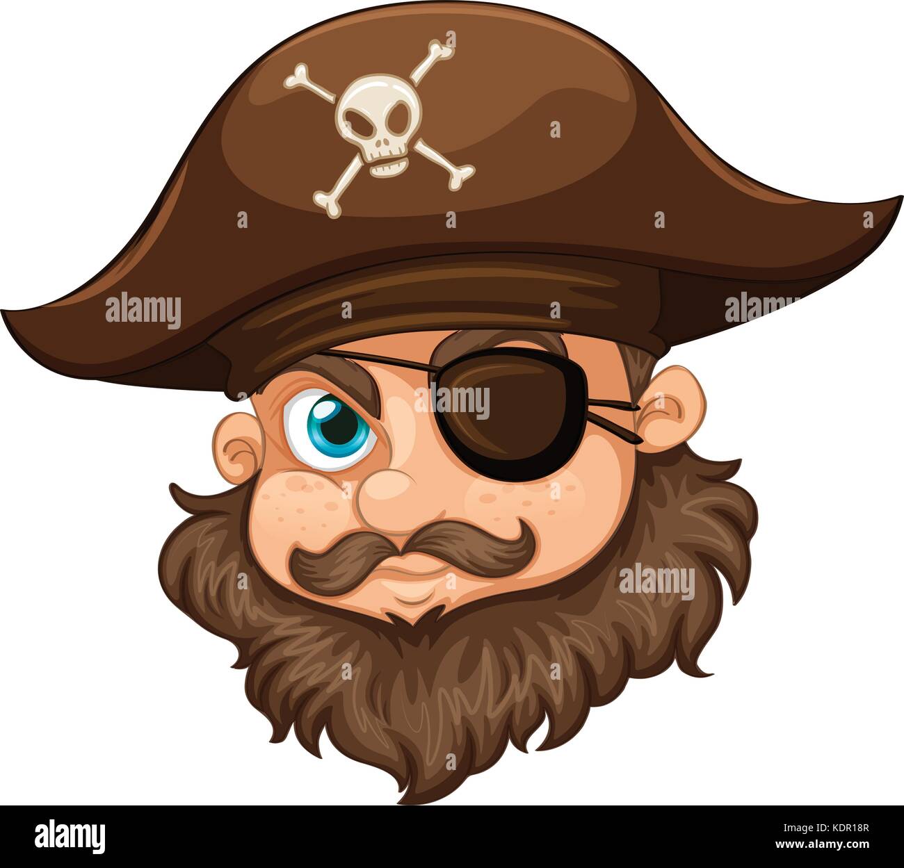 Vecteur De Cache œil De Pirate Pirate Costume Stock Illustrations,