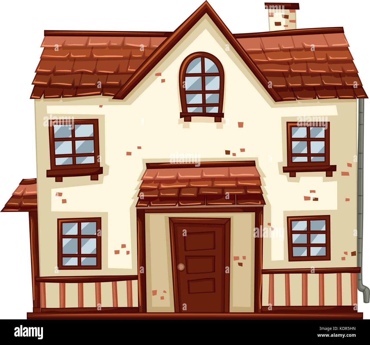 Maison de brique Banque d'images vectorielles - Alamy
