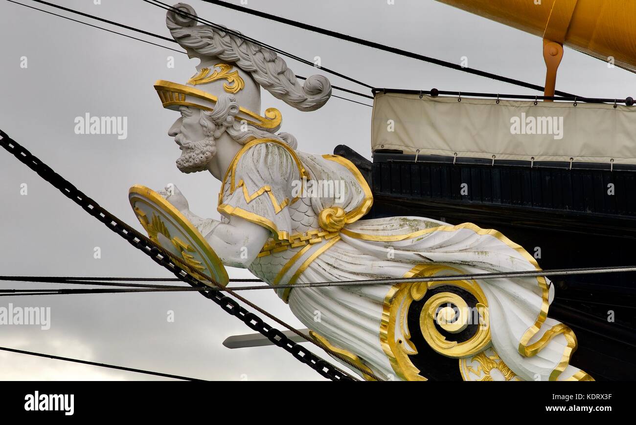Hms guerrier figure de proue Banque de photographies et d’images à ...