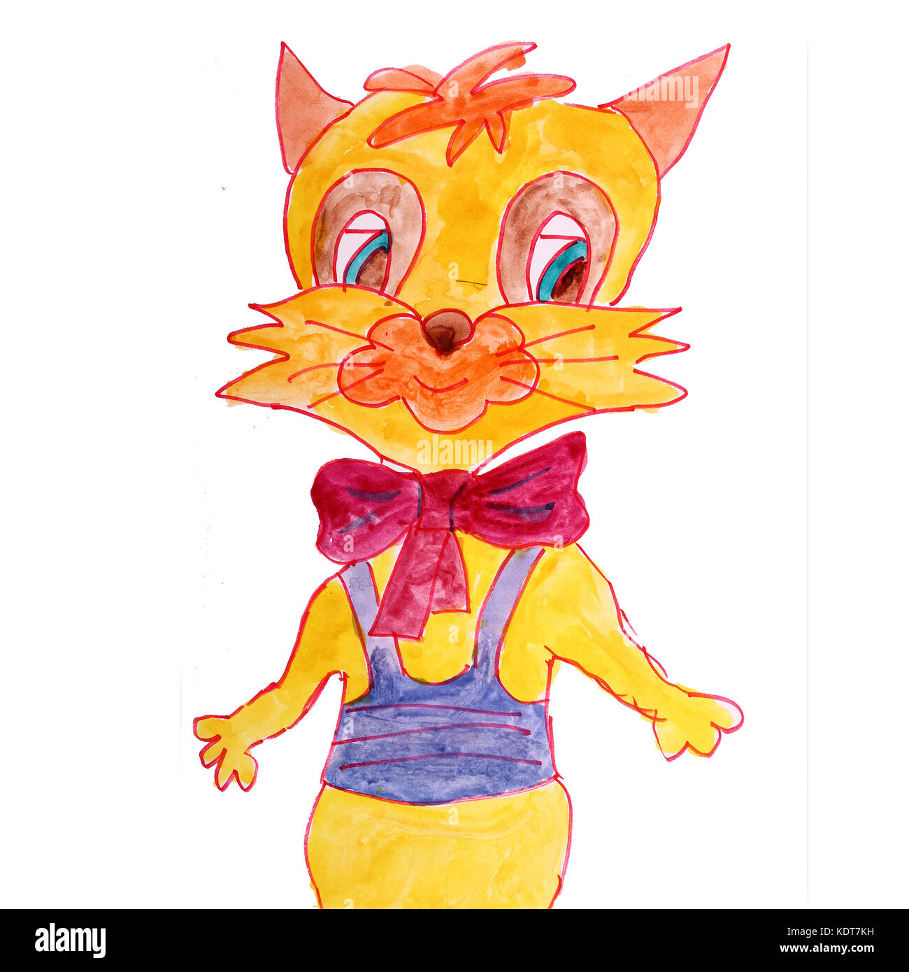 Dessin de chat mignon Banque de photographies et d’images à haute ...