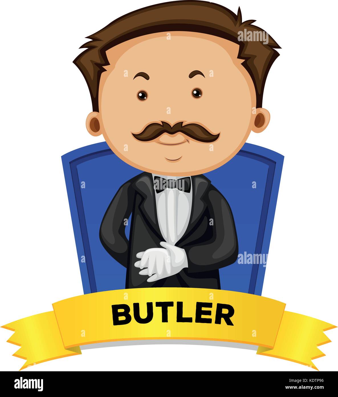 Butler icon vector vectors Banque de photographies et d’images à haute ...