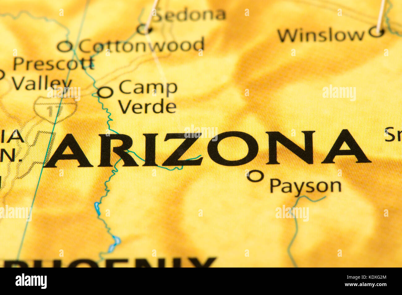 Political map arizona Banque de photographies et d’images à haute ...