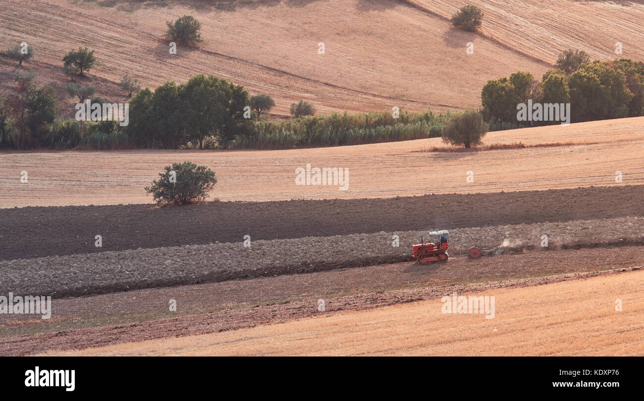 Champ de labour de tracteur Banque de photographies et d’images à haute ...