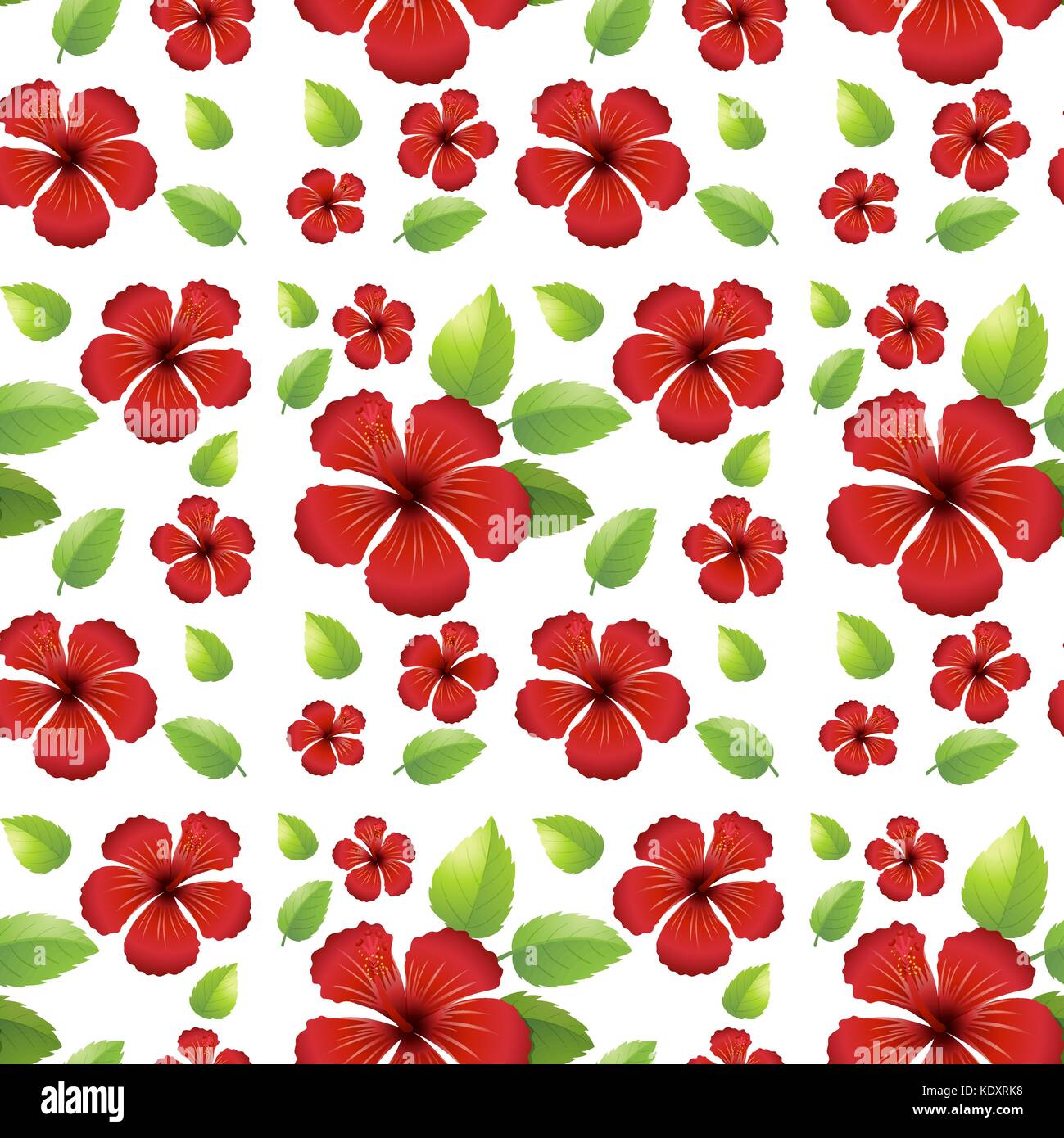 Fleurs rouges Banque d'images vectorielles - Alamy