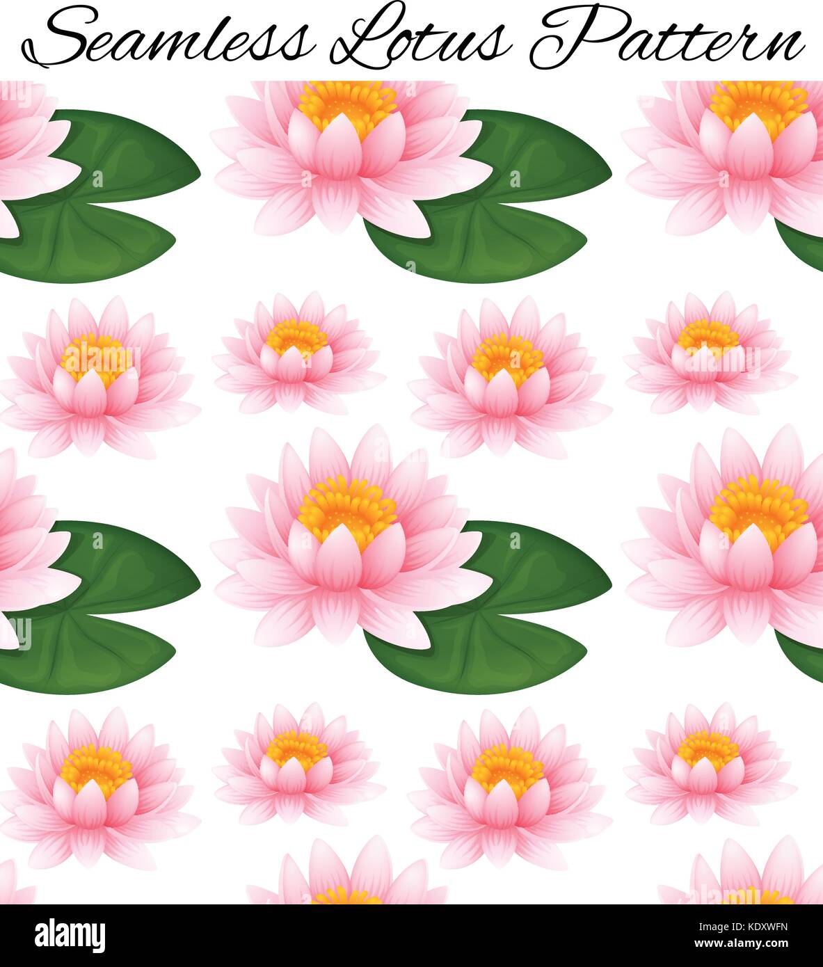 Feuilles de lotus vertes Banque d'images vectorielles - Alamy
