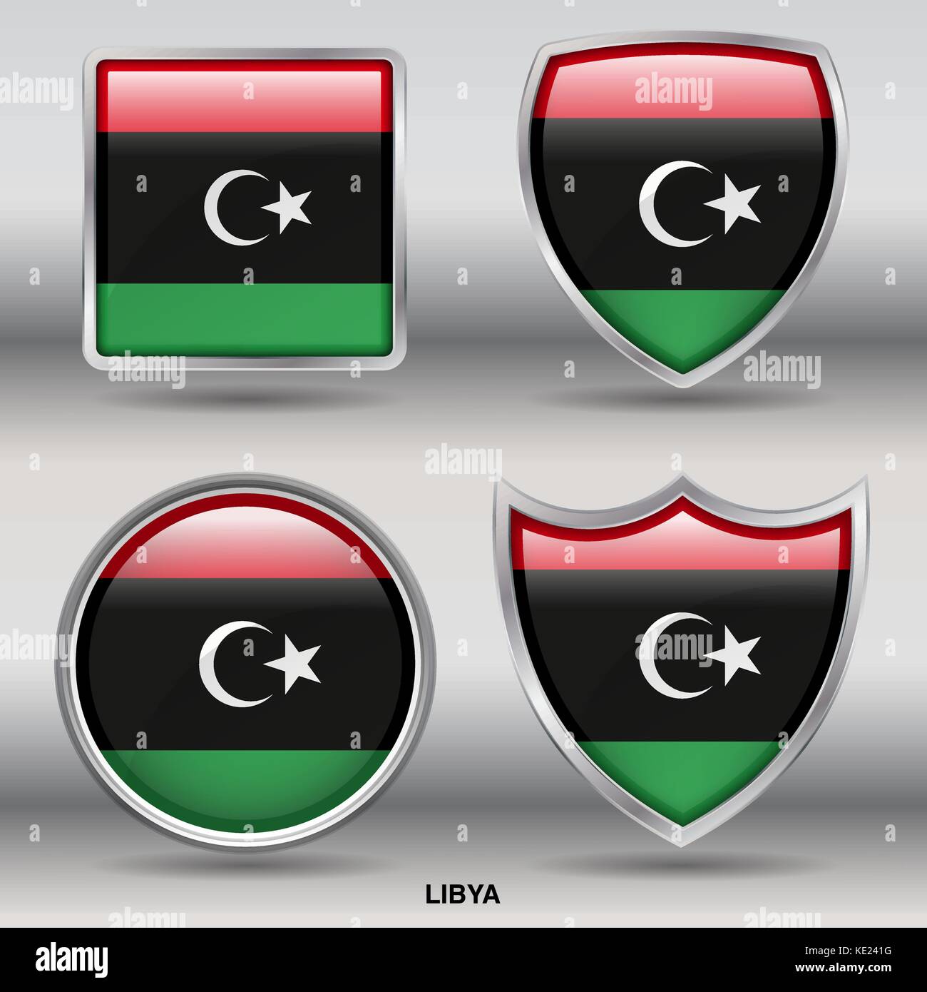Drapeau de la libye de football Banque d'images vectorielles - Alamy