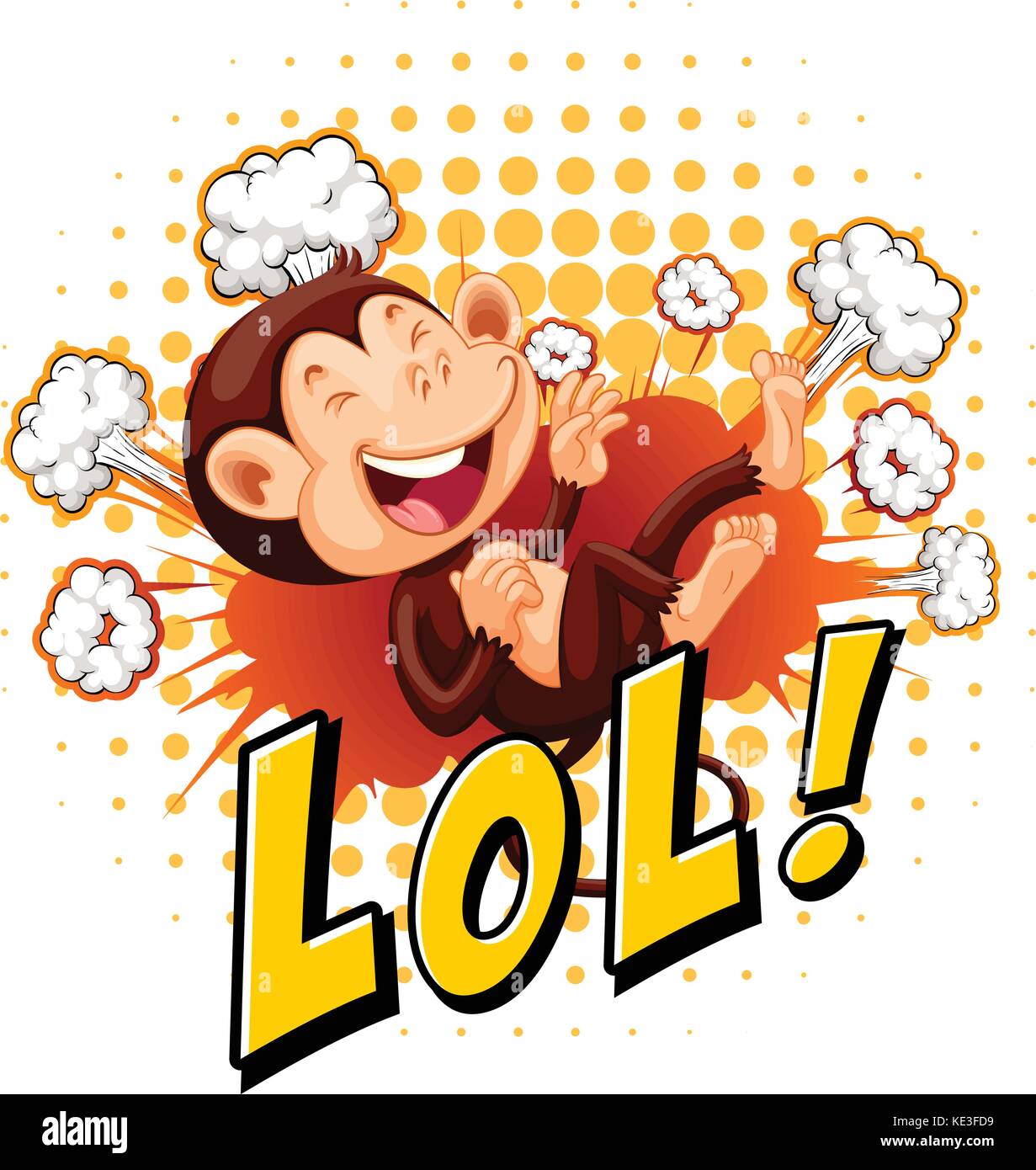 Cartoon funny monkey cartoon laughing Banque de photographies et d ...