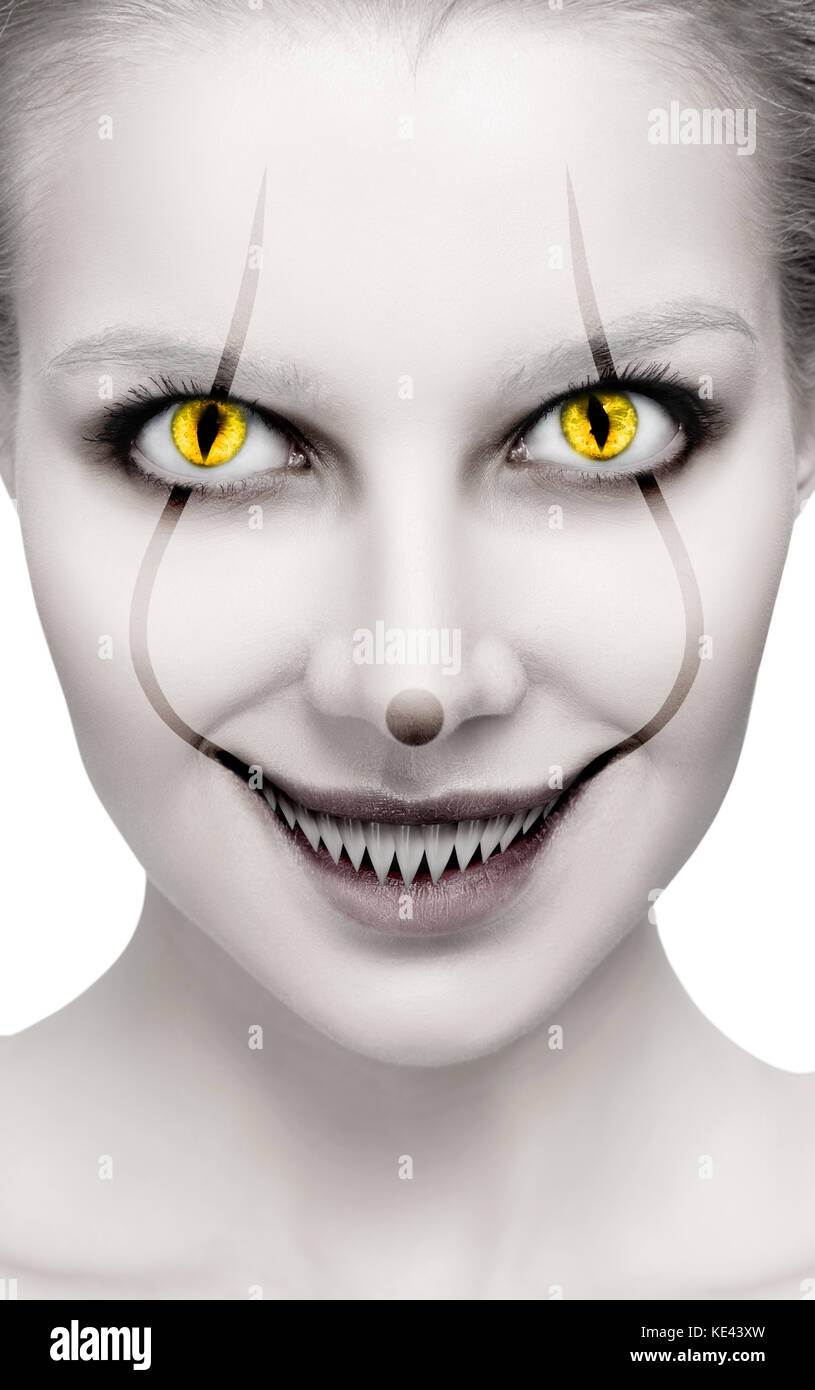 Woman angry face teeth Banque de photographies et d’images à haute ...