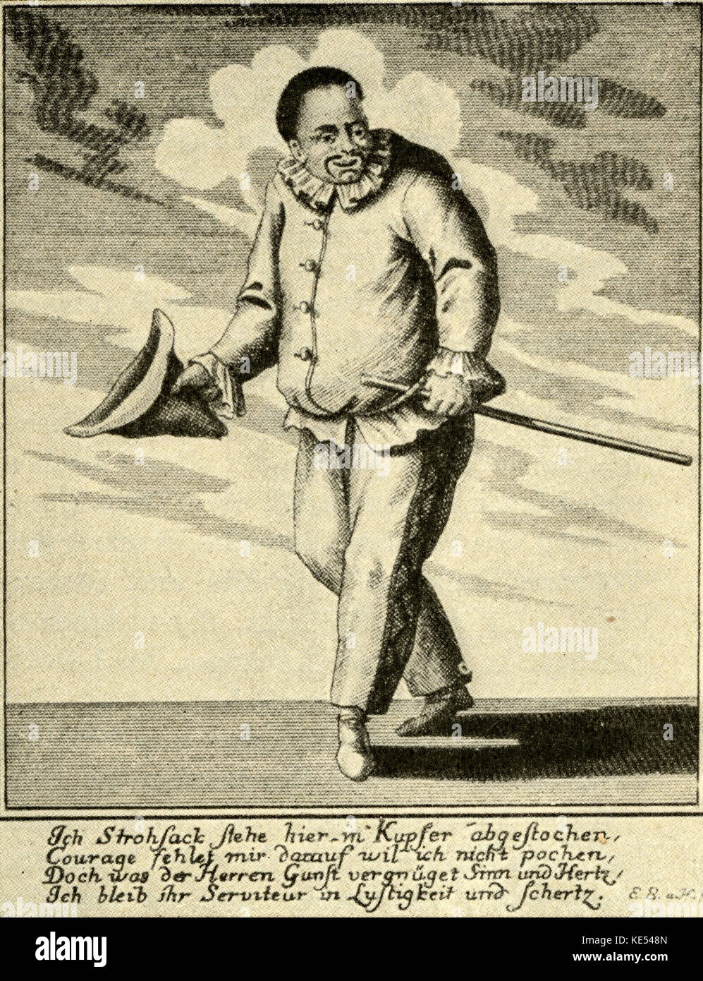 Hanswurst Hanswurst / Jack Pudding. Après l'illustration Holl. Comédie ...