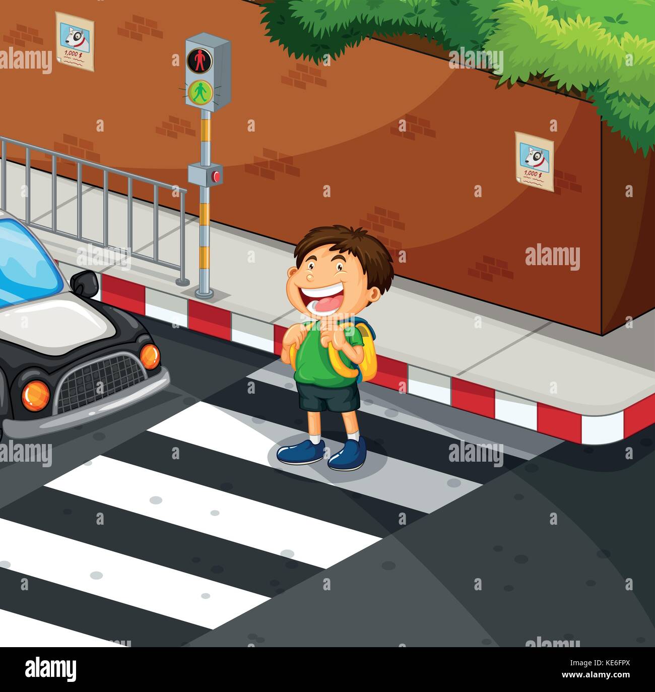 Croisement de routes Banque d'images vectorielles - Alamy