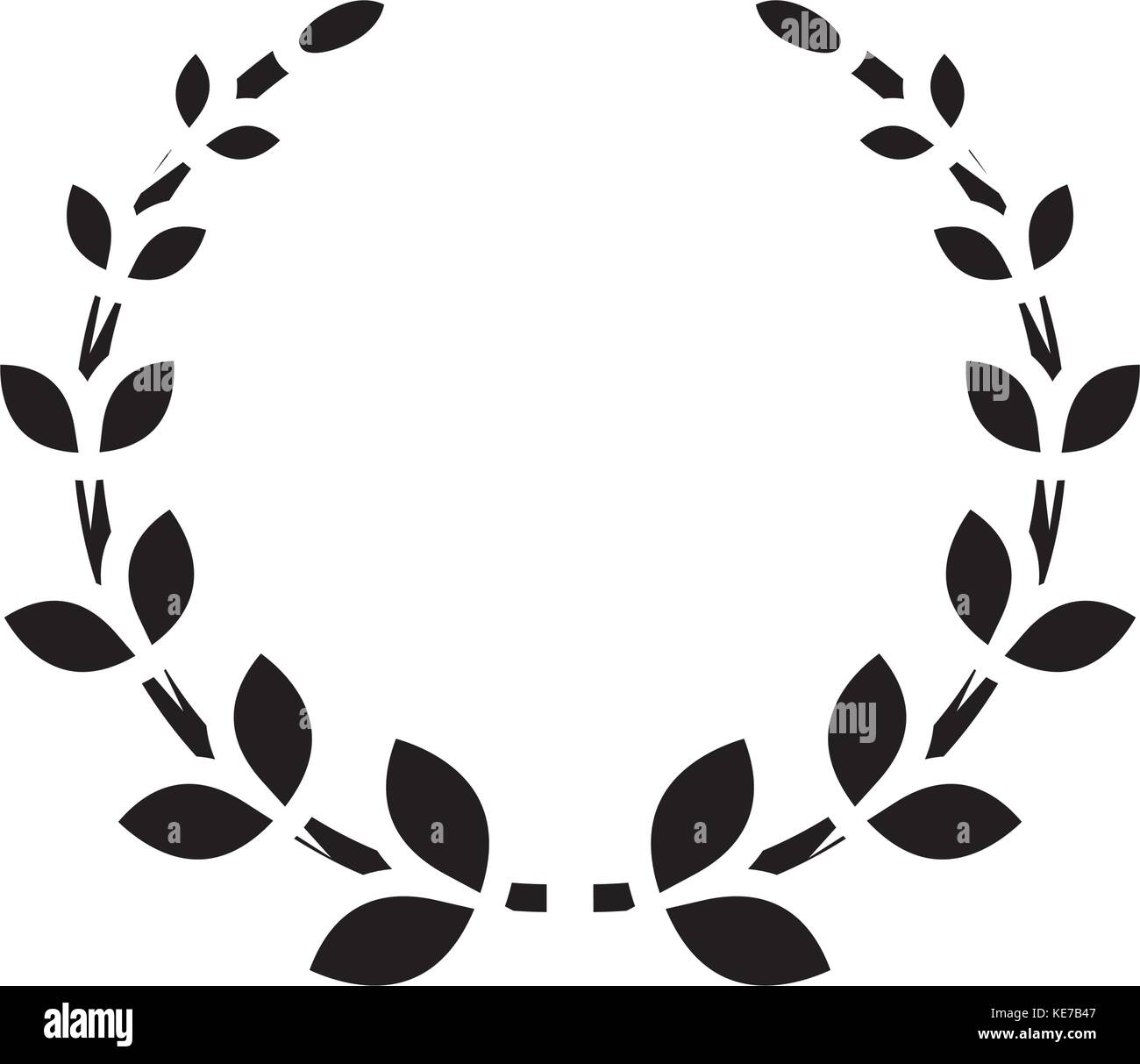 L'icône de couronne, vector illustration, panneau noir sur fond isolé ...