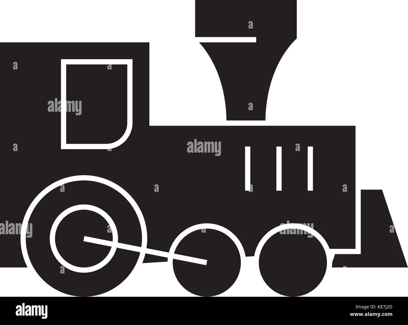 Ancien train miniature Banque d'images vectorielles - Alamy