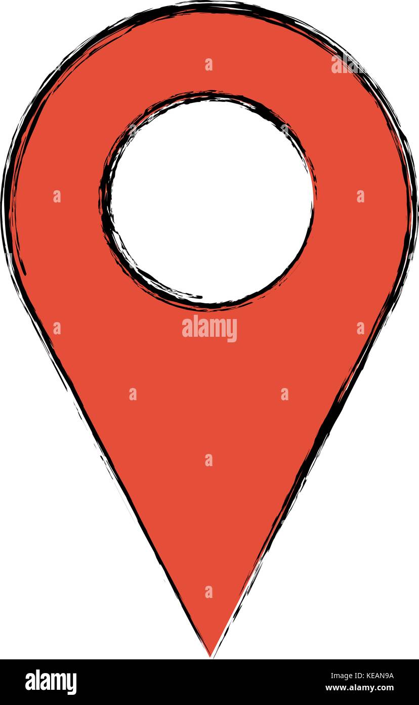 Symbole emplacement vector illustration Image Vectorielle Stock - Alamy