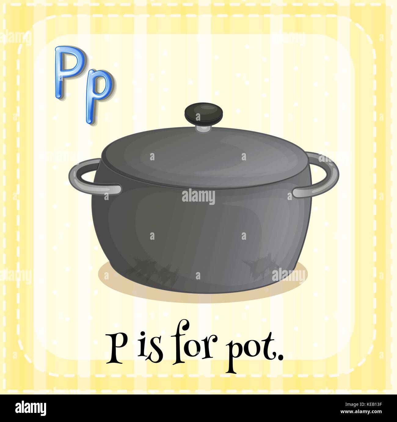 Lettre de pot Banque d'images vectorielles - Alamy