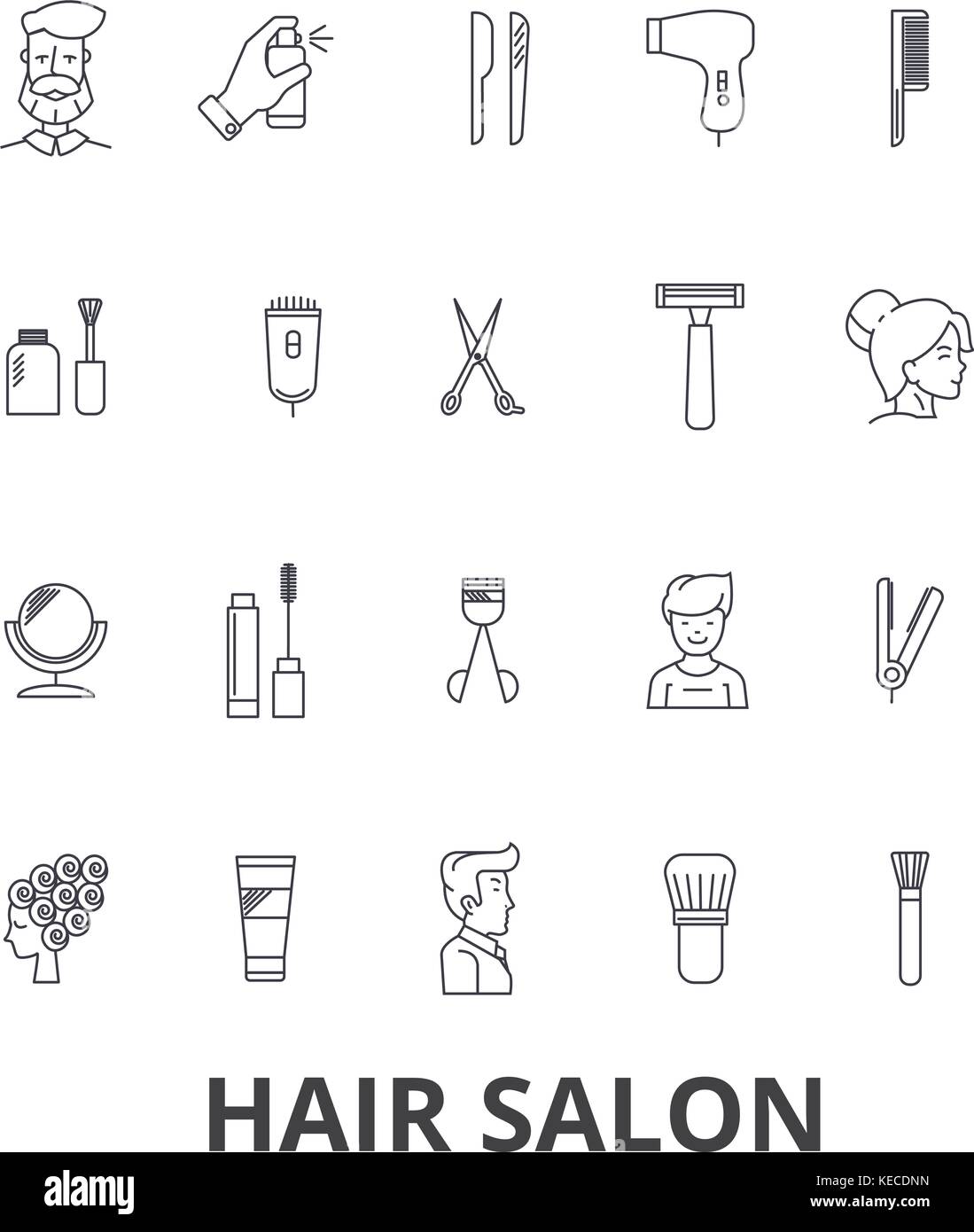 Salon de coiffure, coiffure, coiffure, modèle, salon de beauté ...