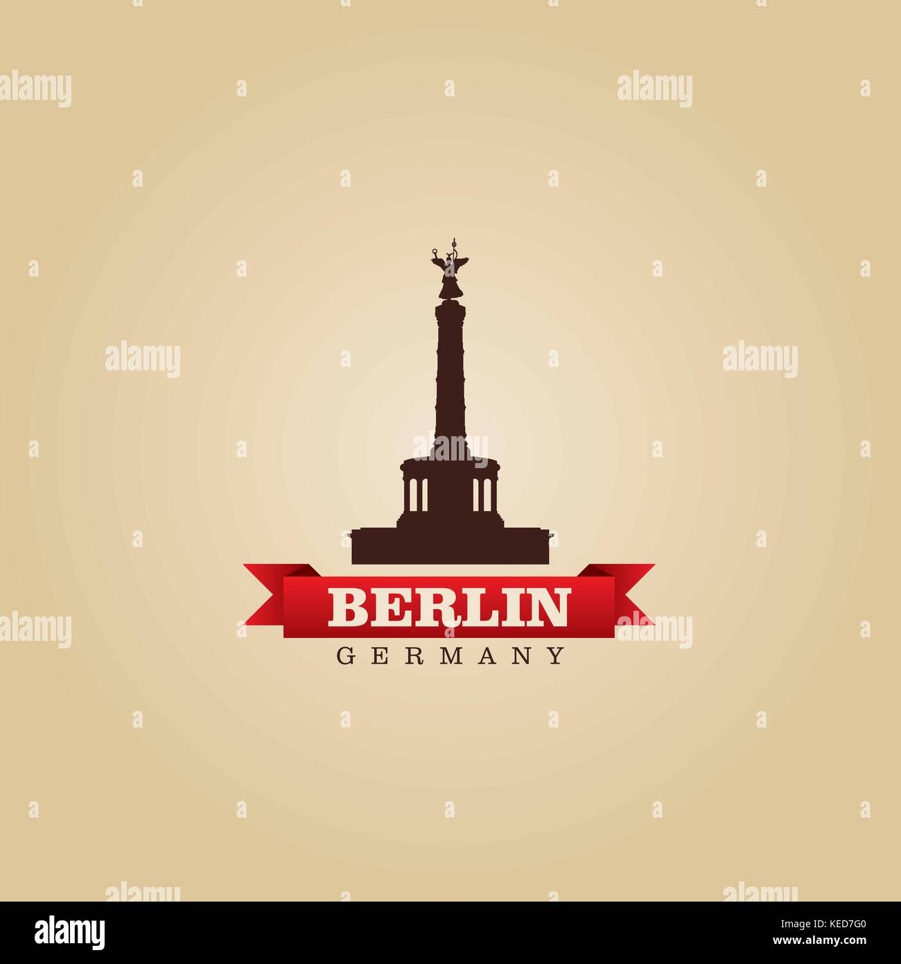 Symbole de la ville de Berlin Allemagne vector illustration Image ...