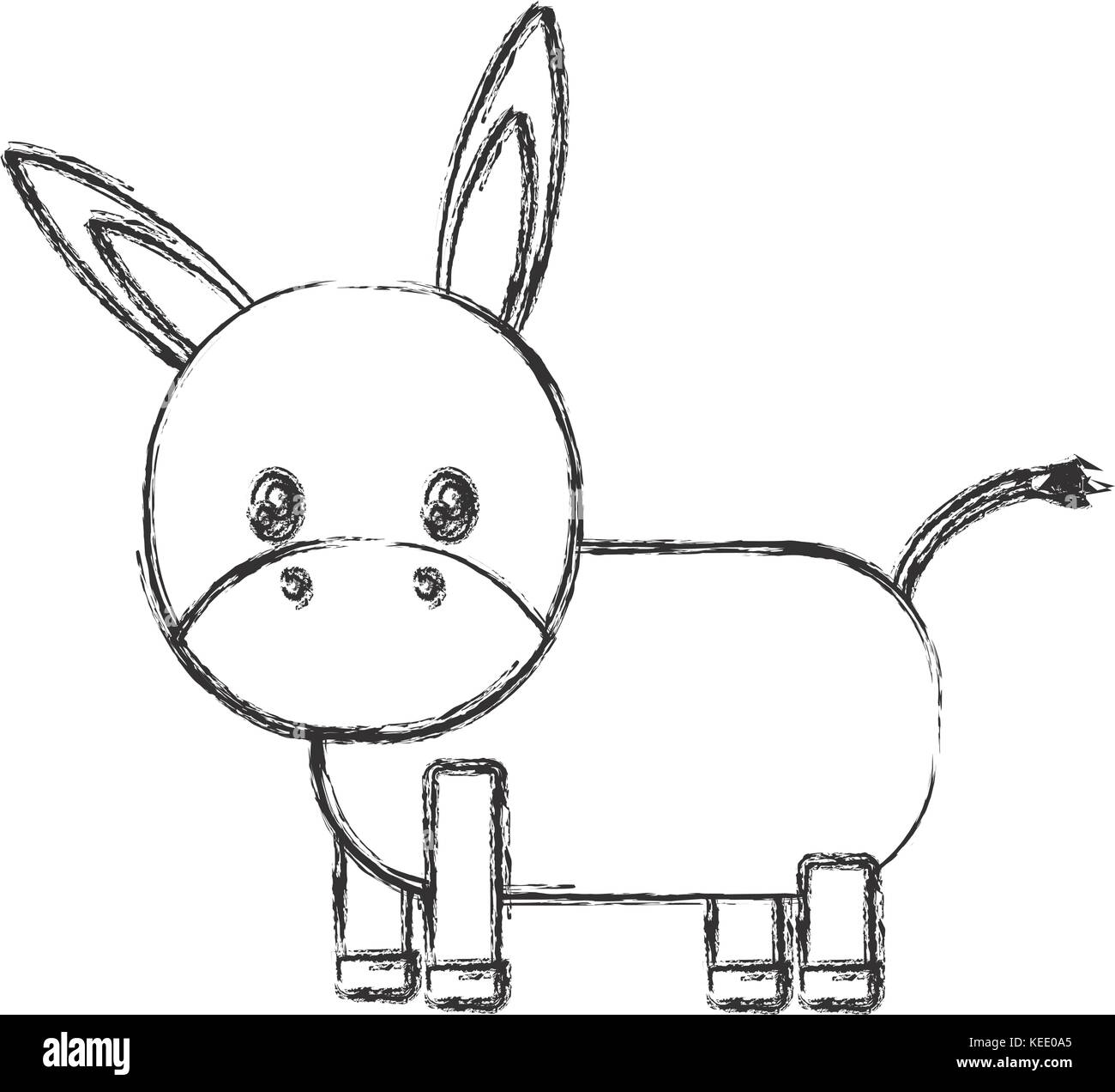L'icône de l'âne dessin animé Image Vectorielle Stock - Alamy