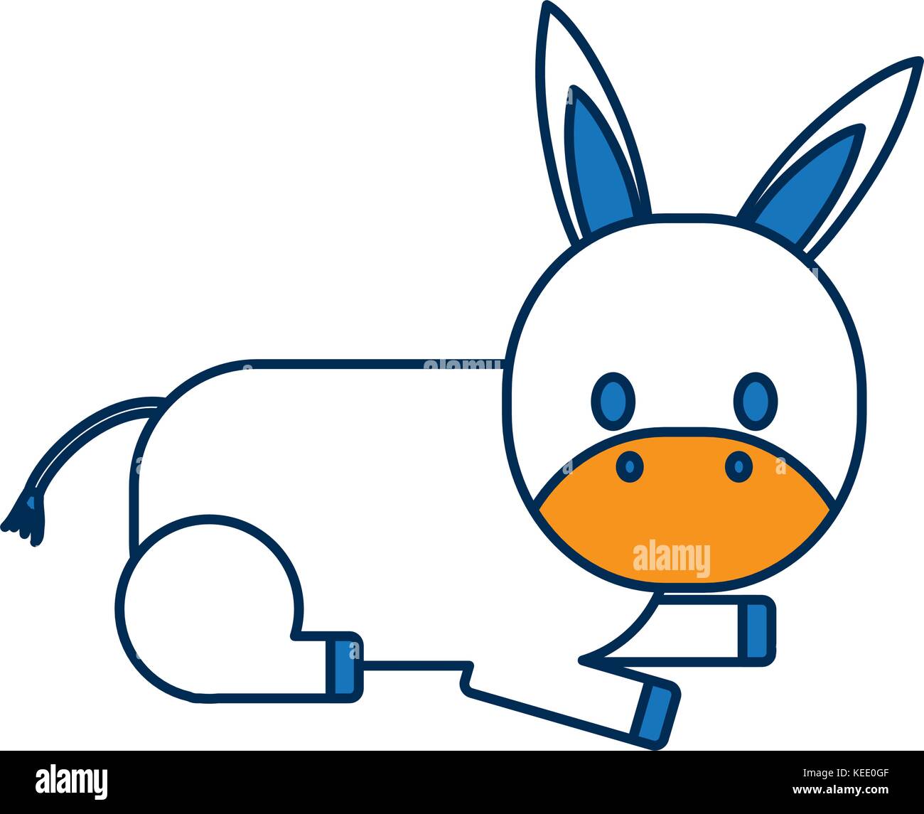L'icône de l'âne dessin animé Image Vectorielle Stock - Alamy