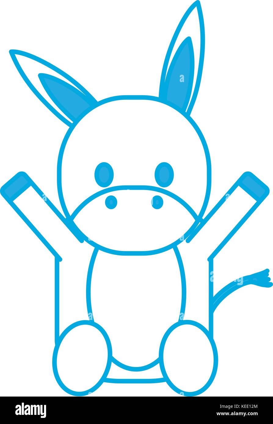 L'icône de l'âne dessin animé Image Vectorielle Stock - Alamy