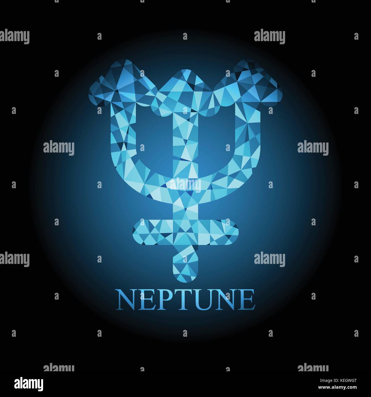 Symbole neptune Banque d'images vectorielles - Alamy