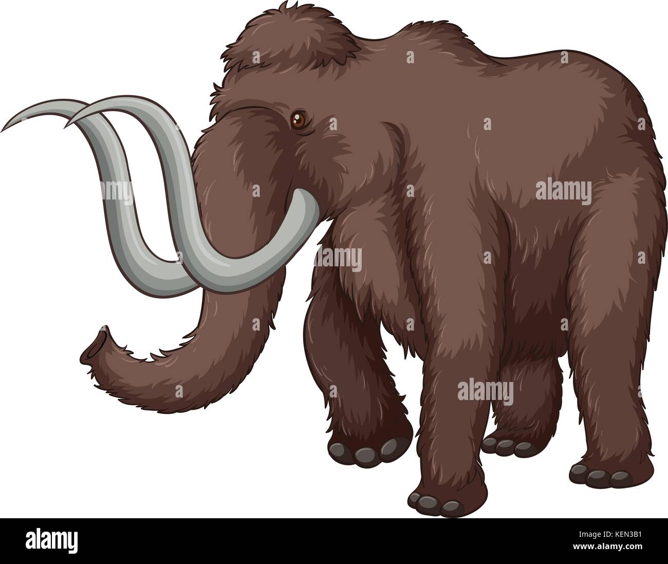 Ice age elephant Banque d'images vectorielles - Alamy