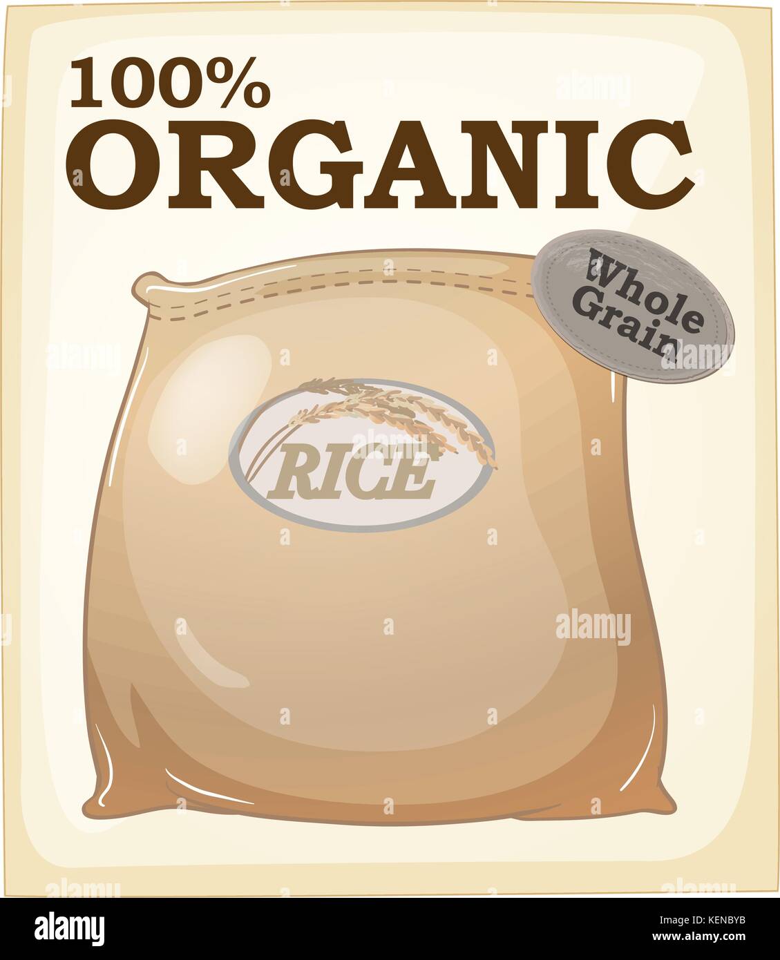 Packet rice Banque d'images vectorielles - Alamy