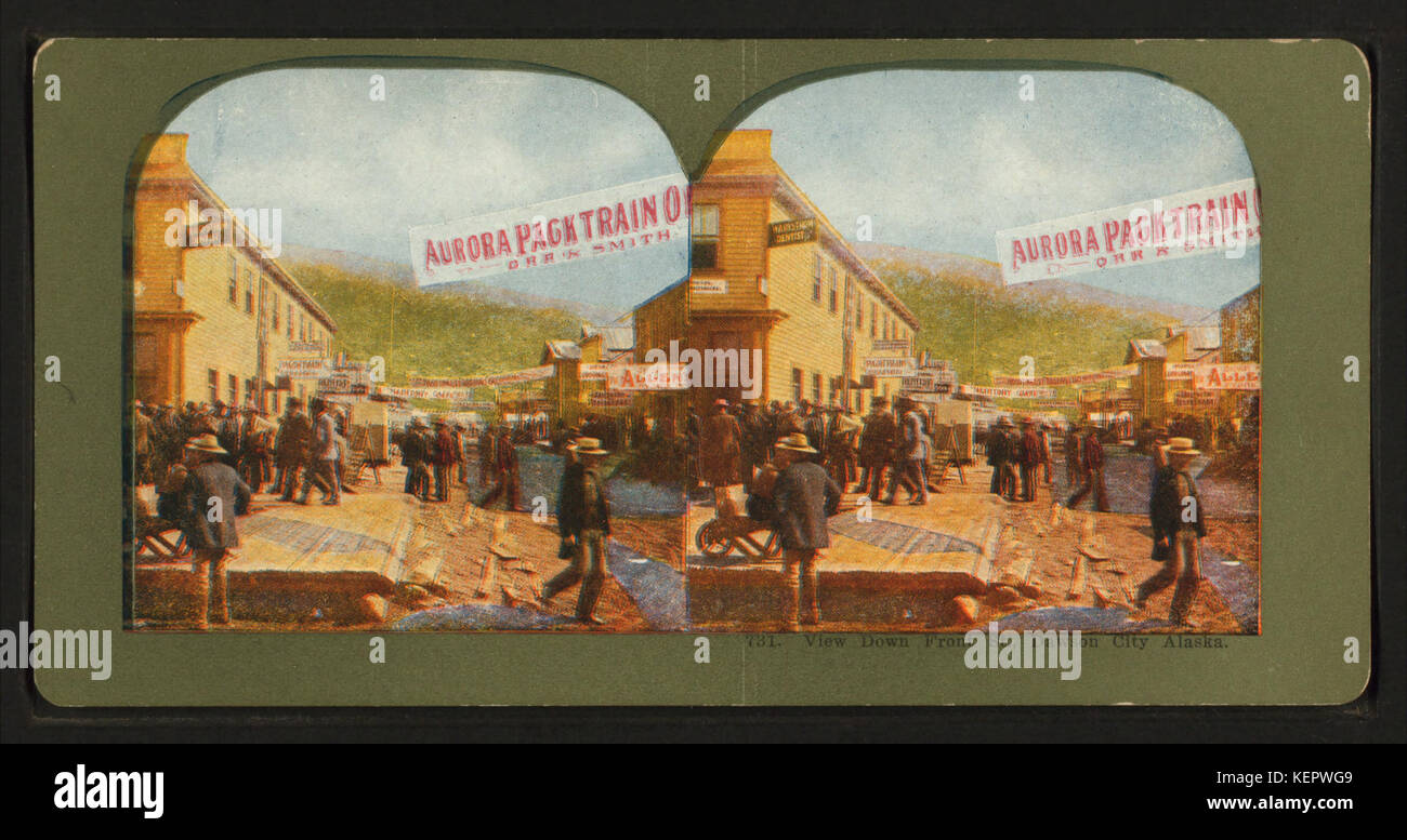 Cette image stéréoscopique de la collection de Robert N. Dennis capture ...