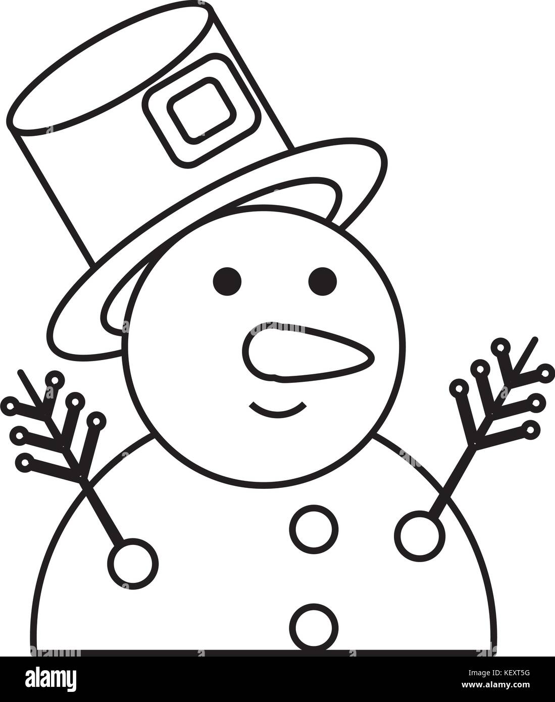 Cartoon bonhomme icône sur fond blanc vector illustration Image ...