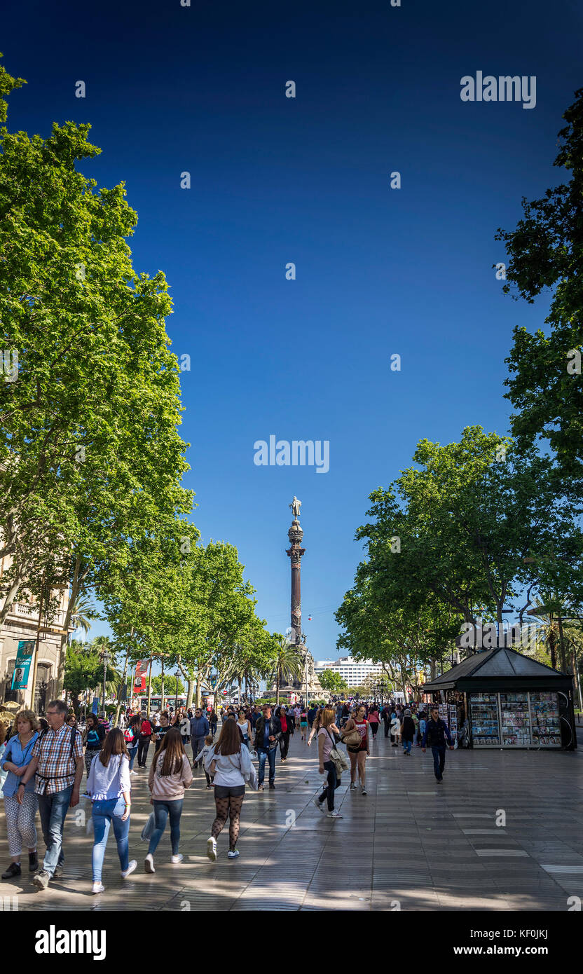 Ramblas avenue Banque de photographies et d’images à haute résolution - Alamy