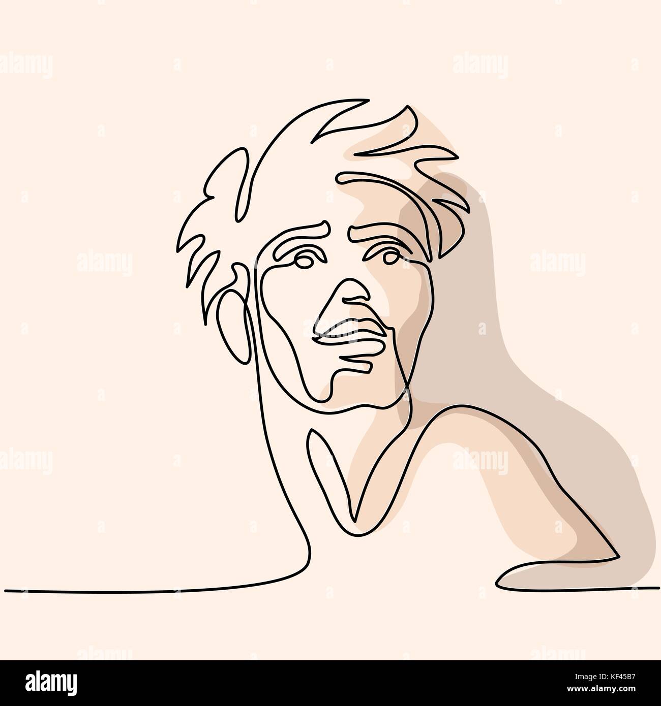 Dessin portrait homme vectoriel Banque d'images vectorielles - Page 2 ...