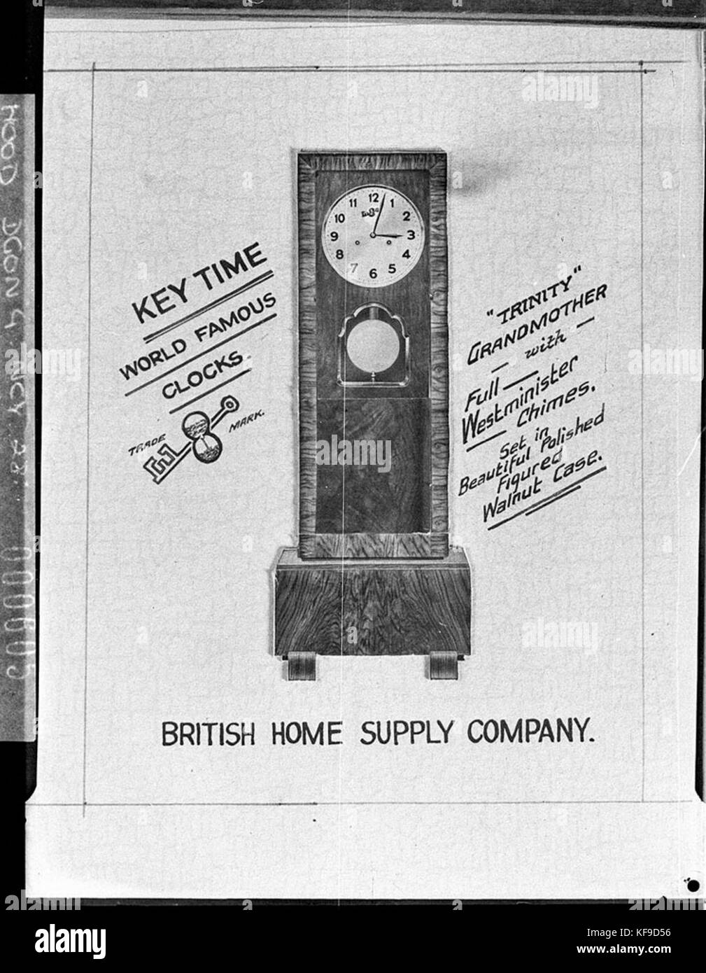 Grandmother clock Banque d'images noir et blanc - Alamy