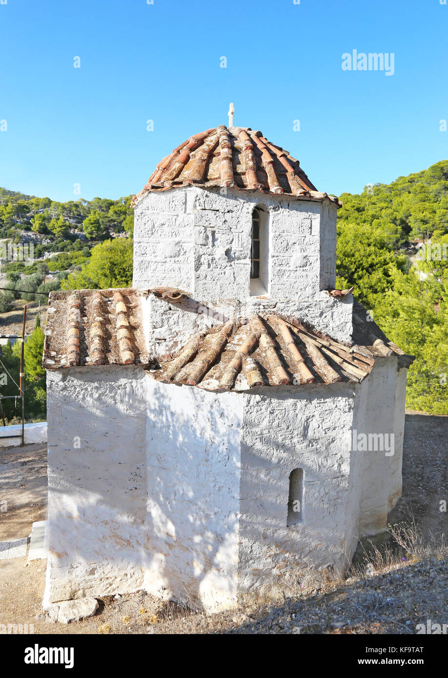 Église Saint Ioannis kalibitis à Salamine island Grèce Photo Stock - Alamy