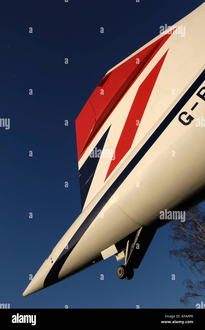Concorde tail fin british airways Banque de photographies et d’images à ...