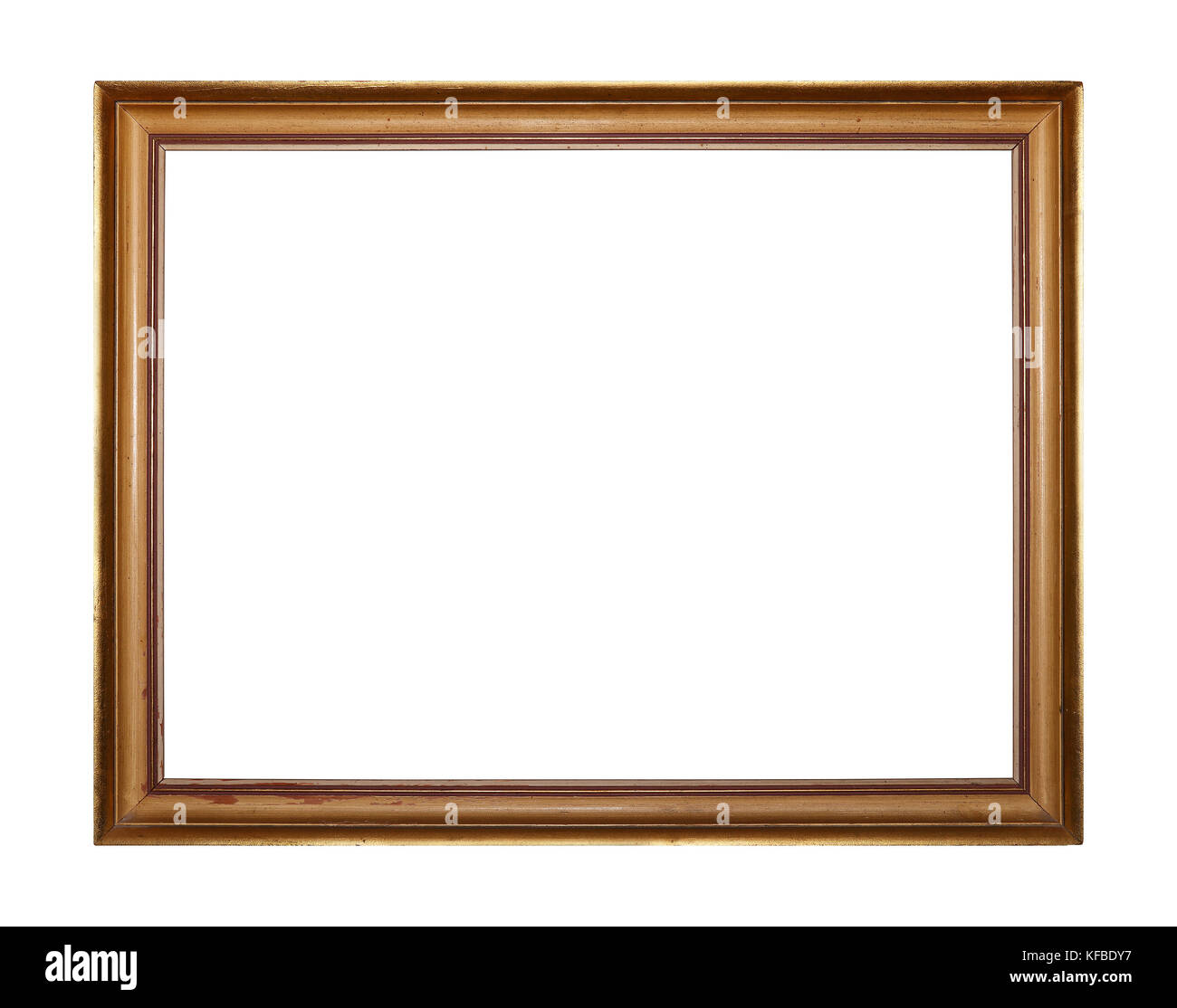 Vintage Classic simple en bois peint doré cadre rectangulaire ...