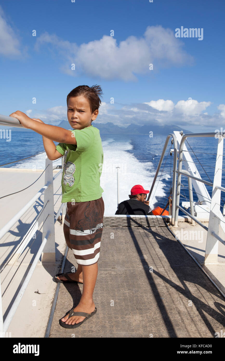 French polynesia tahiti island children Banque de photographies et d ...