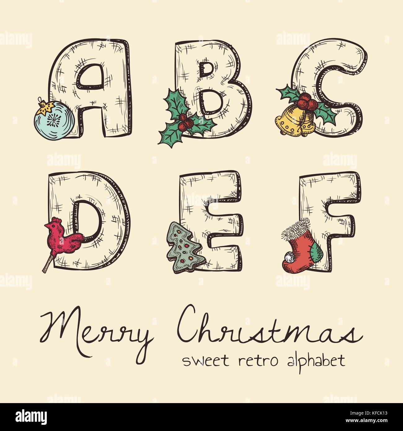 Christmas alphabet Banque de photographies et d’images à haute ...