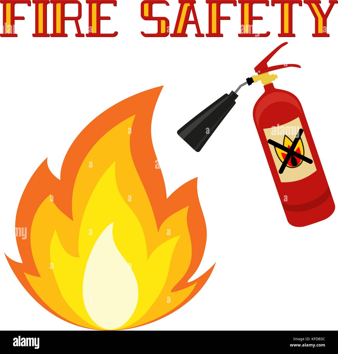 Fire safety poster Banque de photographies et d’images à haute ...