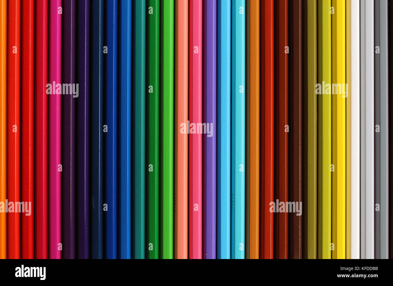 Dégradé de couleurs de crayons Banque de photographies et d’images à ...