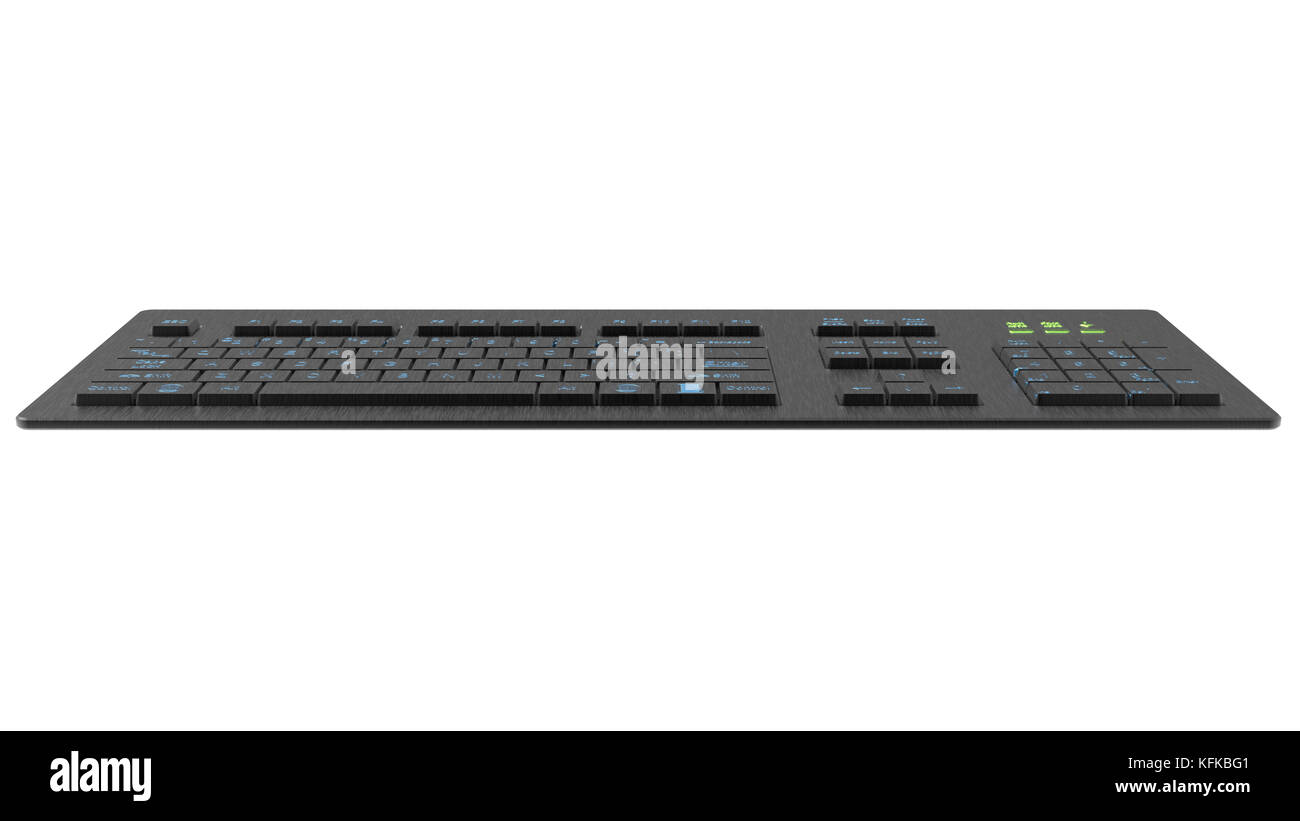 Le clavier normal en face de la scence isolé avec du blanc Photo Stock ...