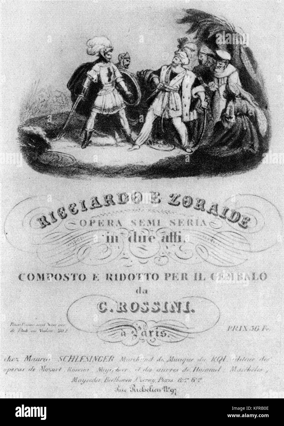 Affiche opera rossini Banque de photographies et d’images à haute ...