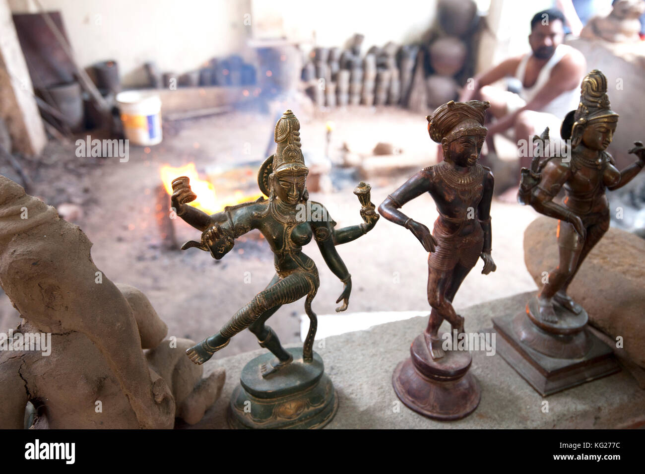 Chola Bronze Statue Banque d'image et photos - Alamy