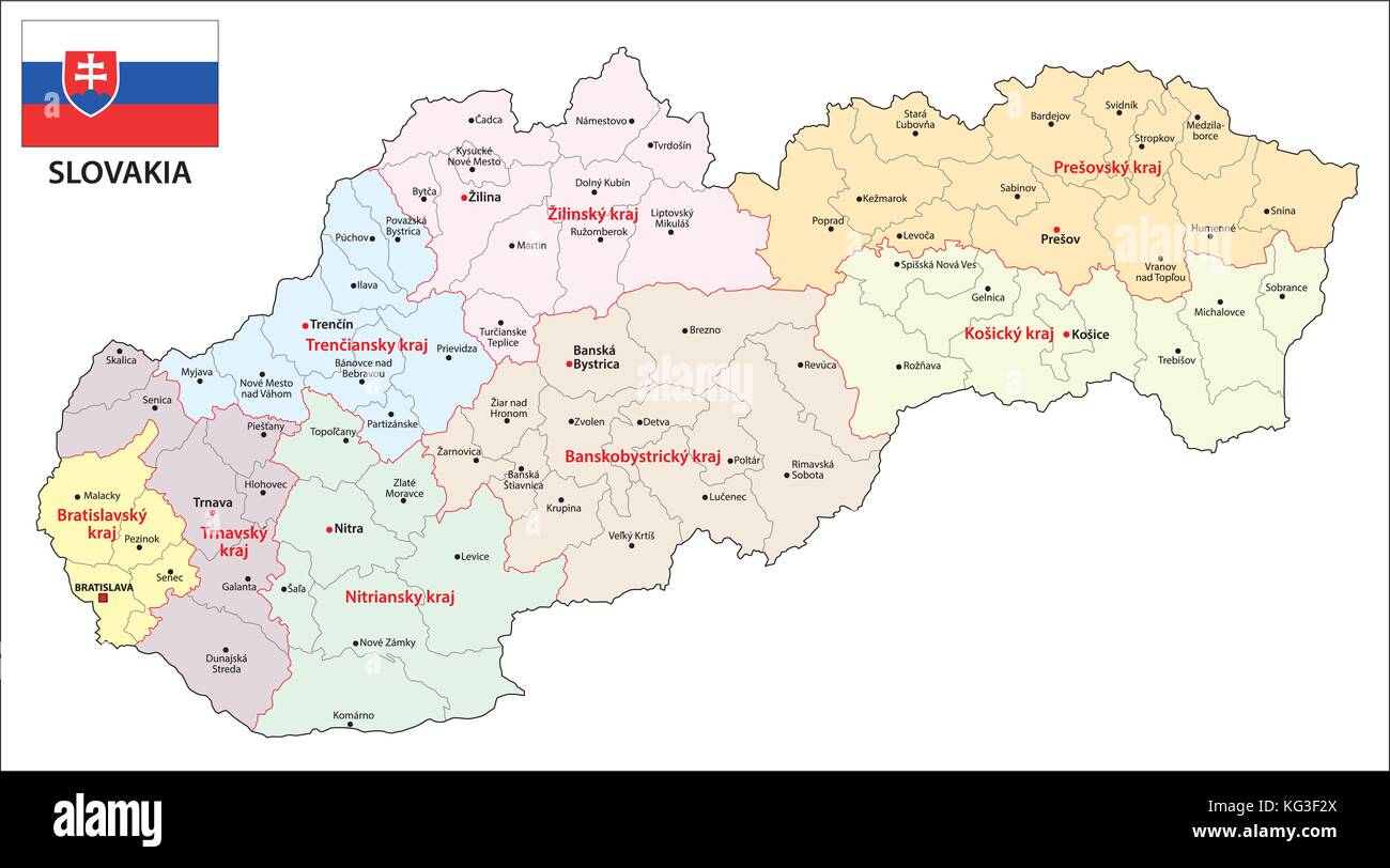 Slovakia europe map Banque de photographies et d’images à haute ...