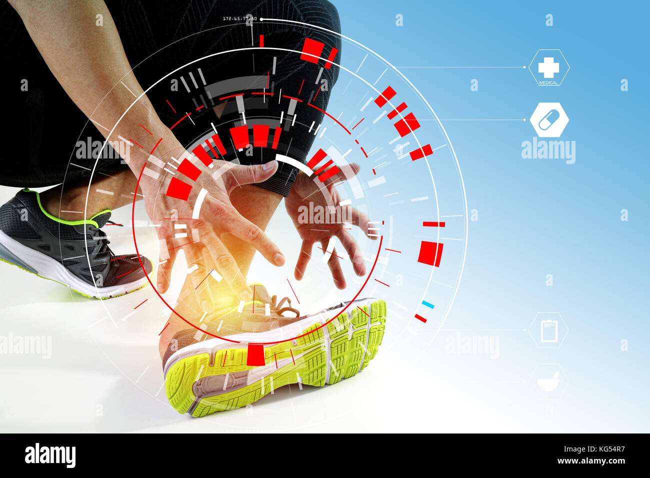 Entorse de la cheville Banque de photographies et d’images à haute ...