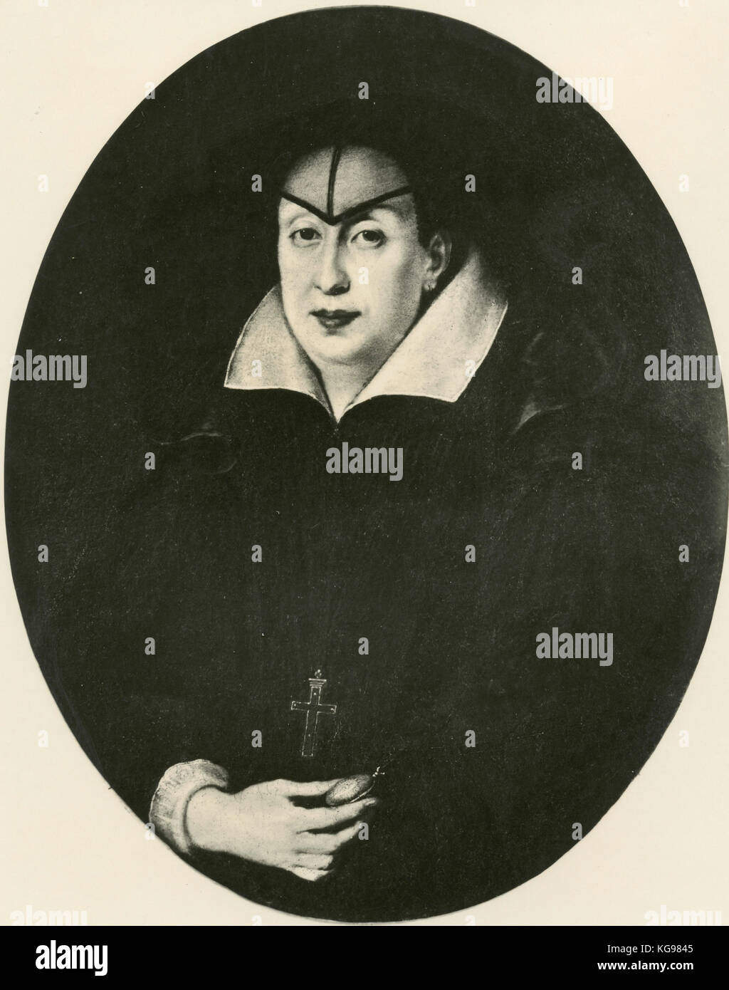 Portrait de Christine de Lorena, épouse de Ferdinand I de Médicis ...