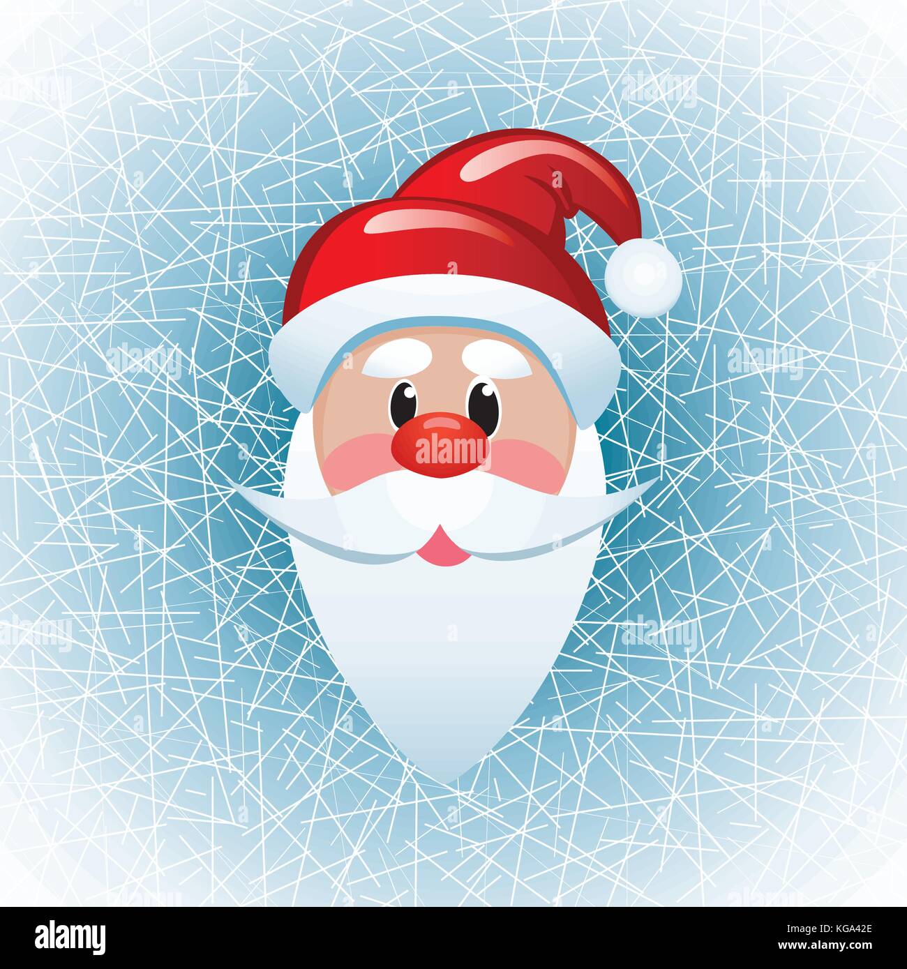 Dessin de pere noel noir et blanc Banque d'images vectorielles - Alamy
