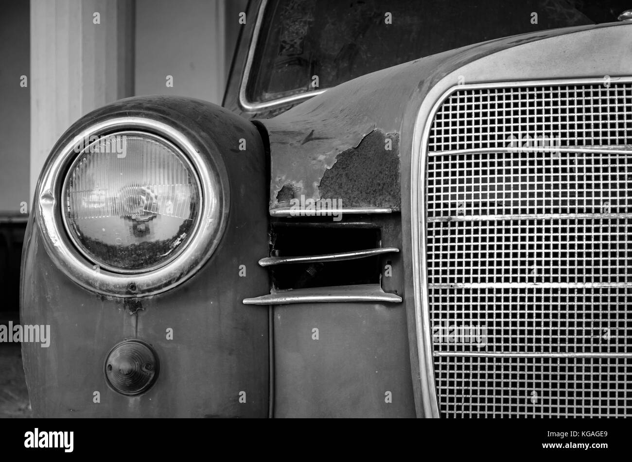 Odomètre ancien Banque d'images noir et blanc - Alamy
