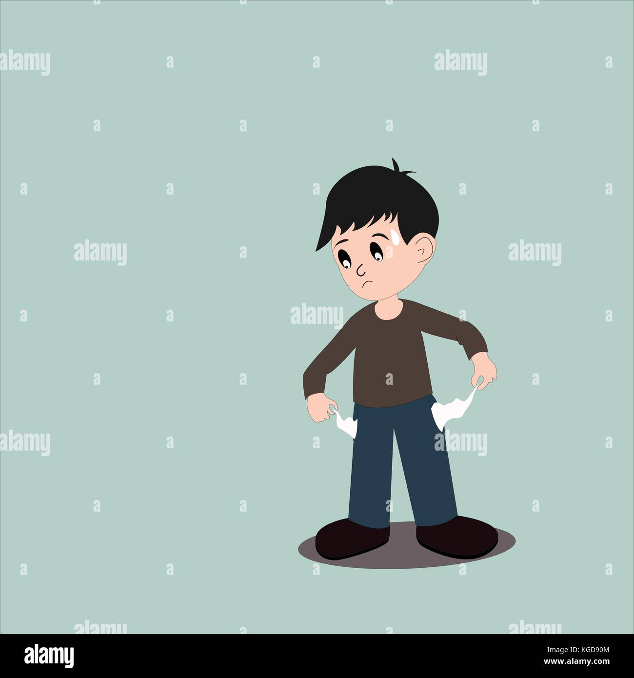 Poches vides Banque d'images vectorielles - Alamy